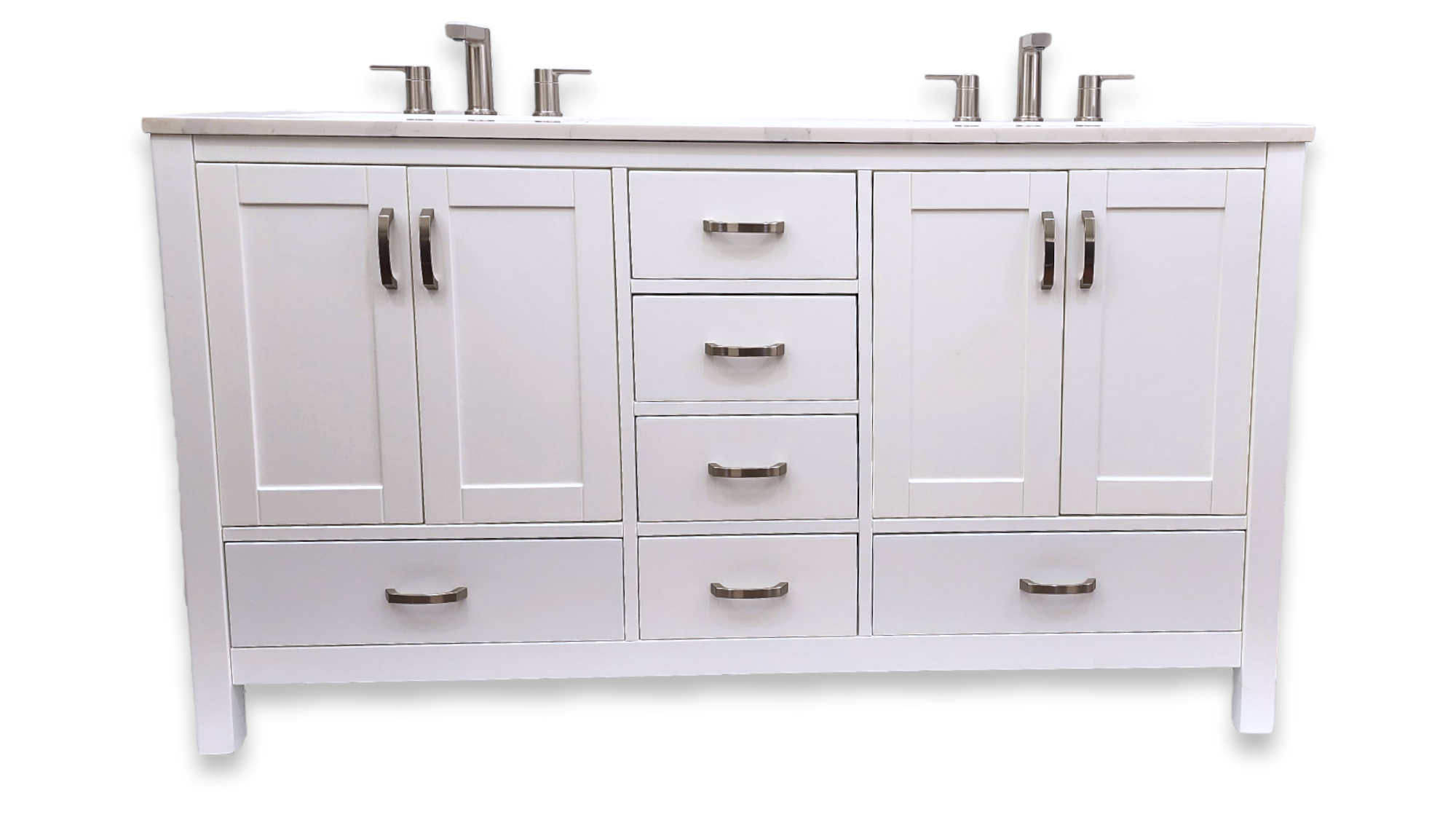 Orion 60'' White - Double Sink – Decorin Depot